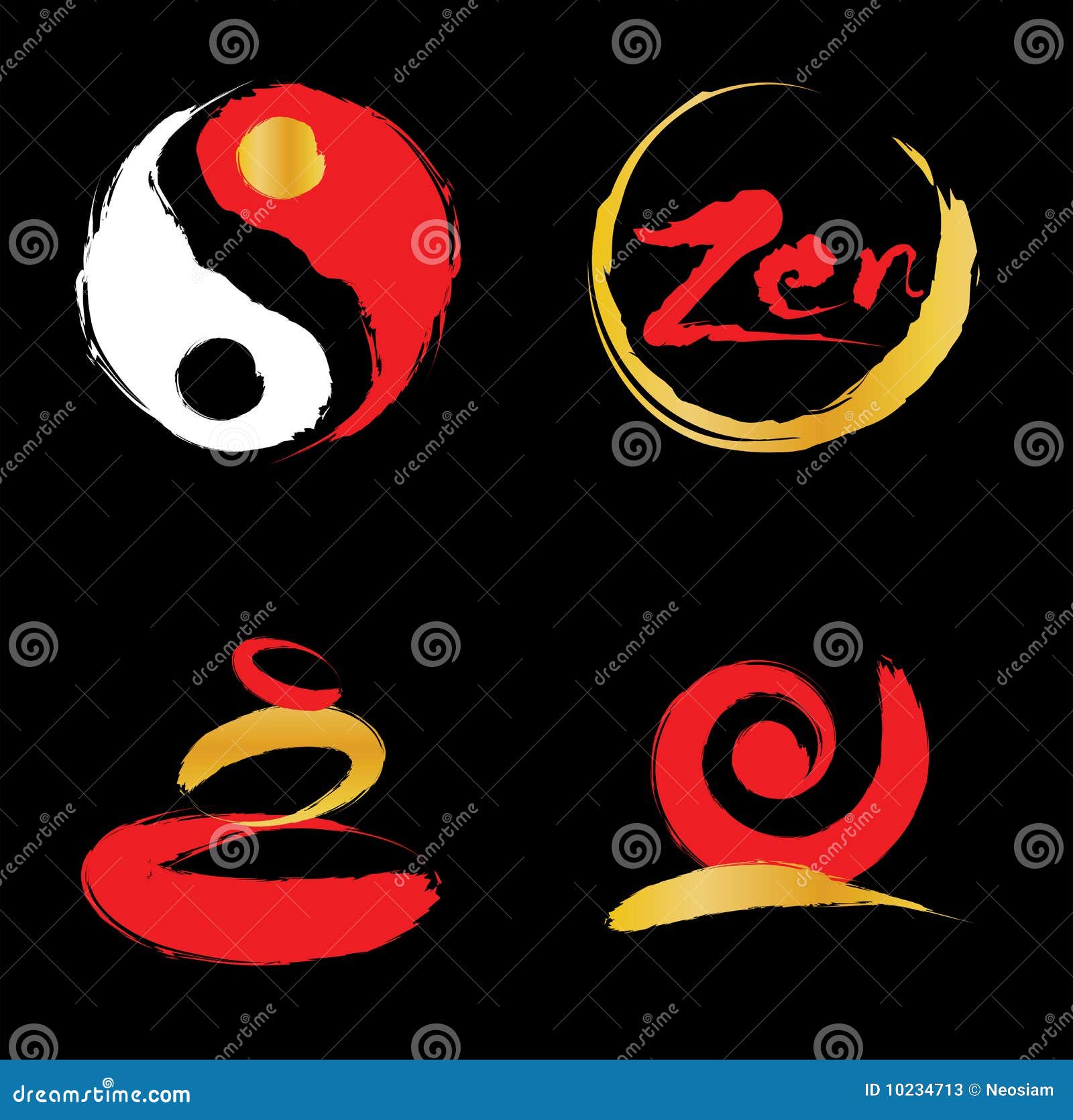 Zen-Zeichen vektor abbildung. Illustration von abbildung - 10234713
