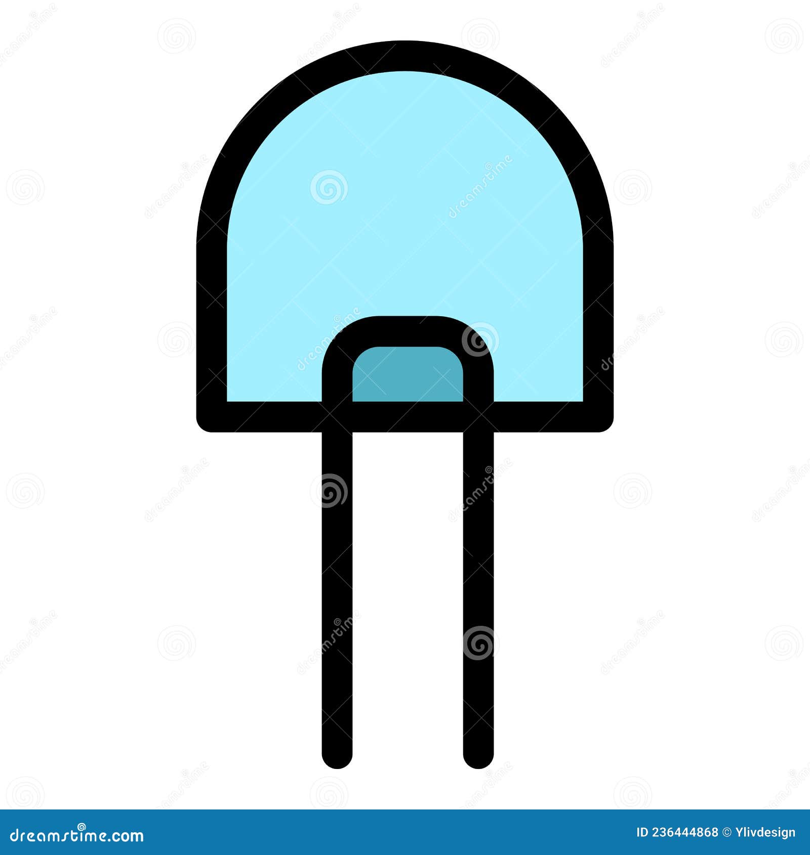 Zener Diode Icon Color Outline Vector Stock Vector - Illustration of ...