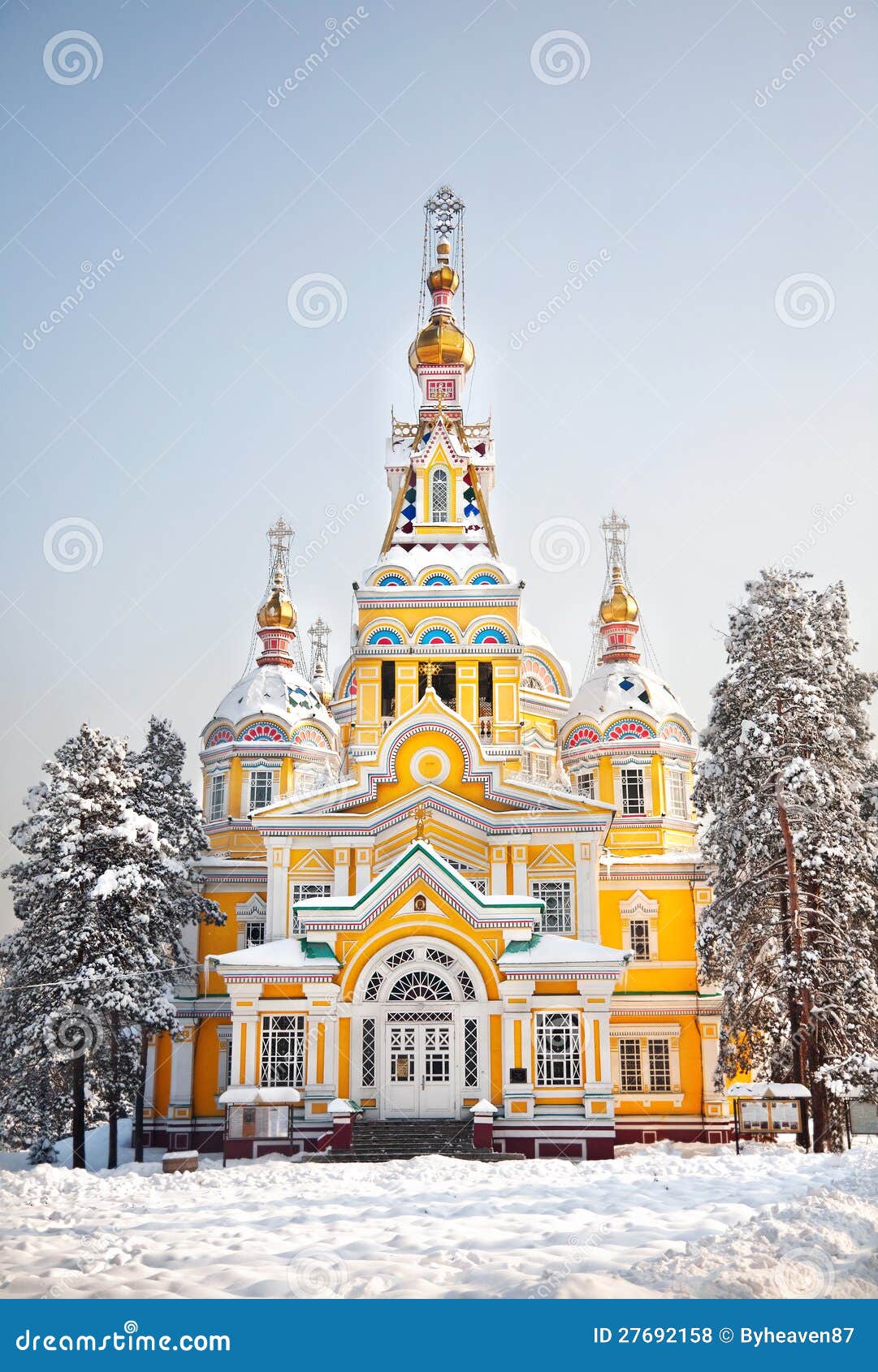 Zenkov Cathedral in Almaty stock photo. Image of culture - 27692158