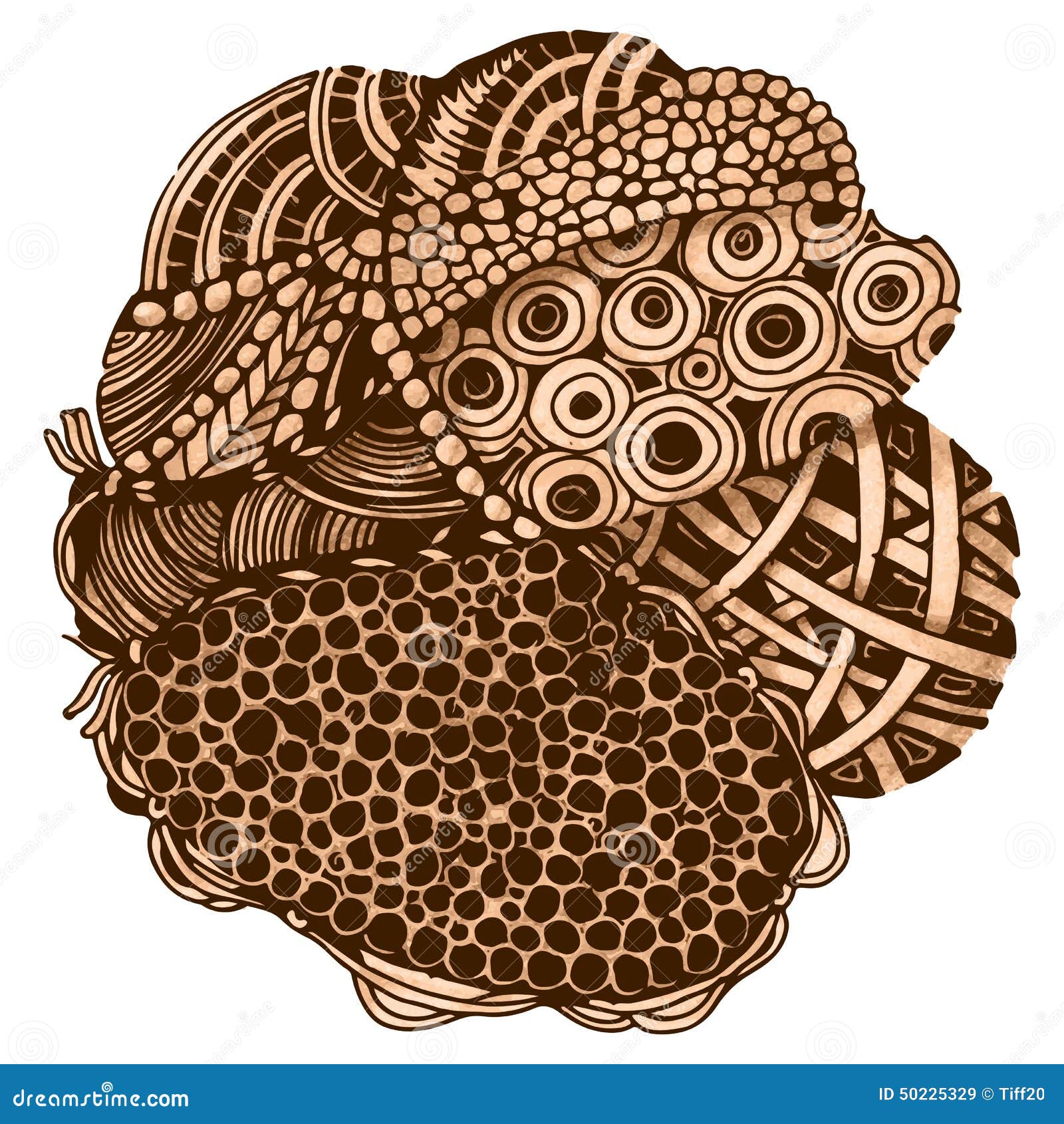 Zentangle stock vector. Illustration of doodle, swirl - 50225329