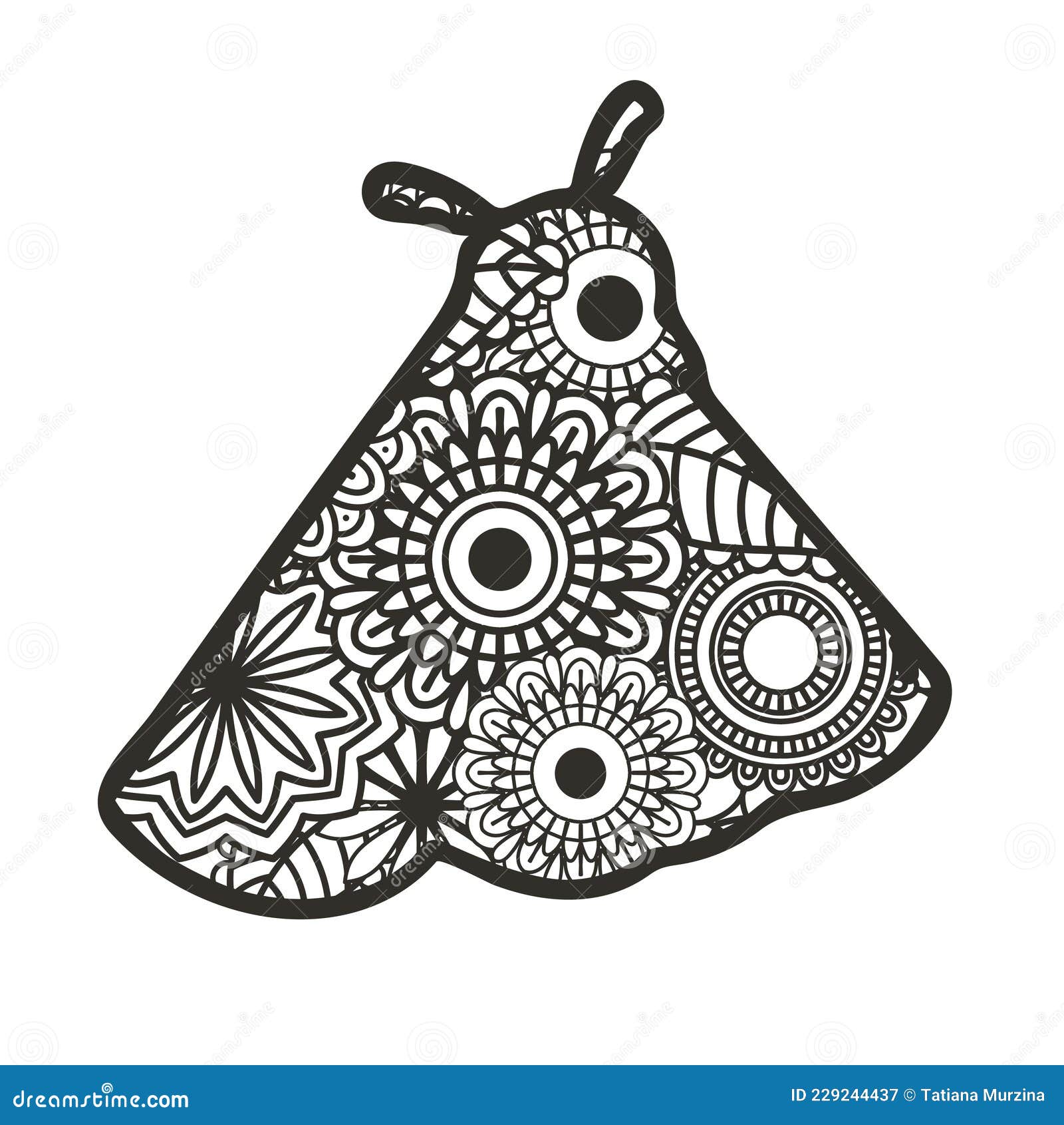 Zentangle Insects Isolated on White Background. Stock Vector ...