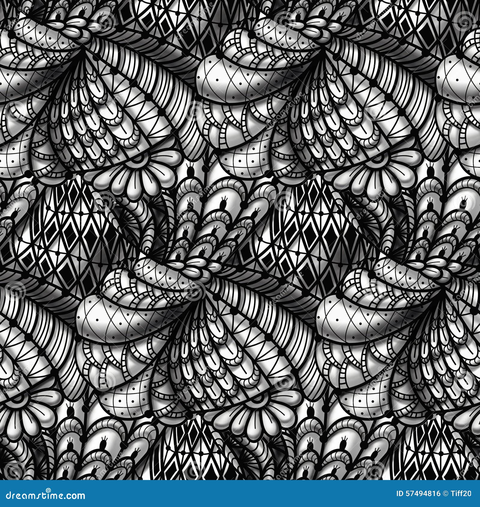 Zentangle pattern stock illustration. Illustration of intricate - 57494816