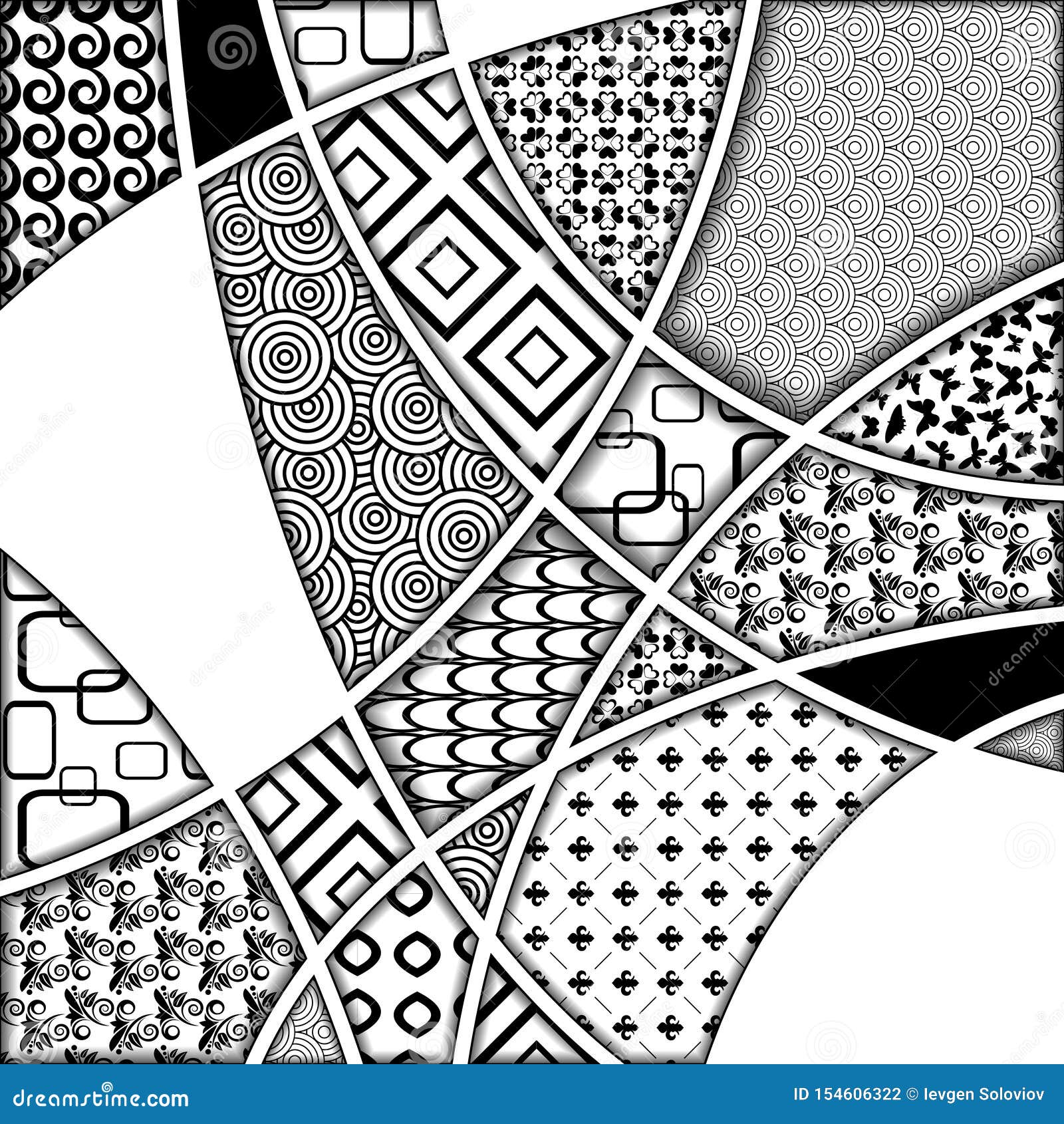 Zentangle Shadow Background Stock Vector - Illustration of abstract ...