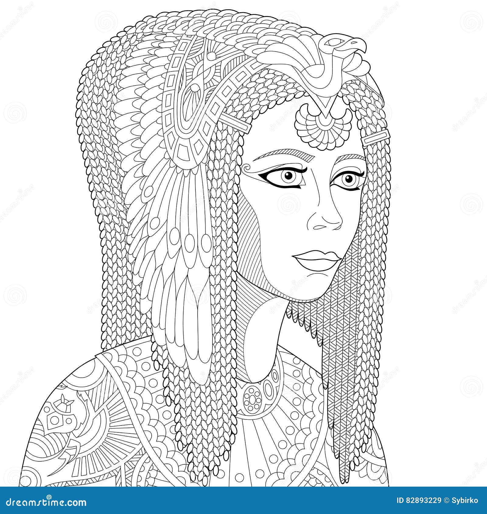 Zentangle Stylized Queen Stock Illustrations – 39 Zentangle Stylized ...