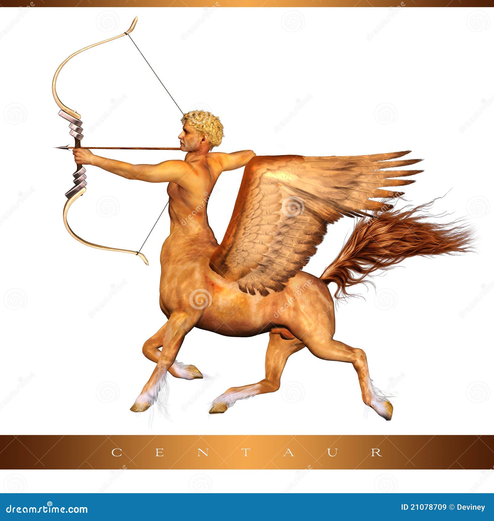 Zentaur stock abbildung. Illustration von pferd, mann - 21078709