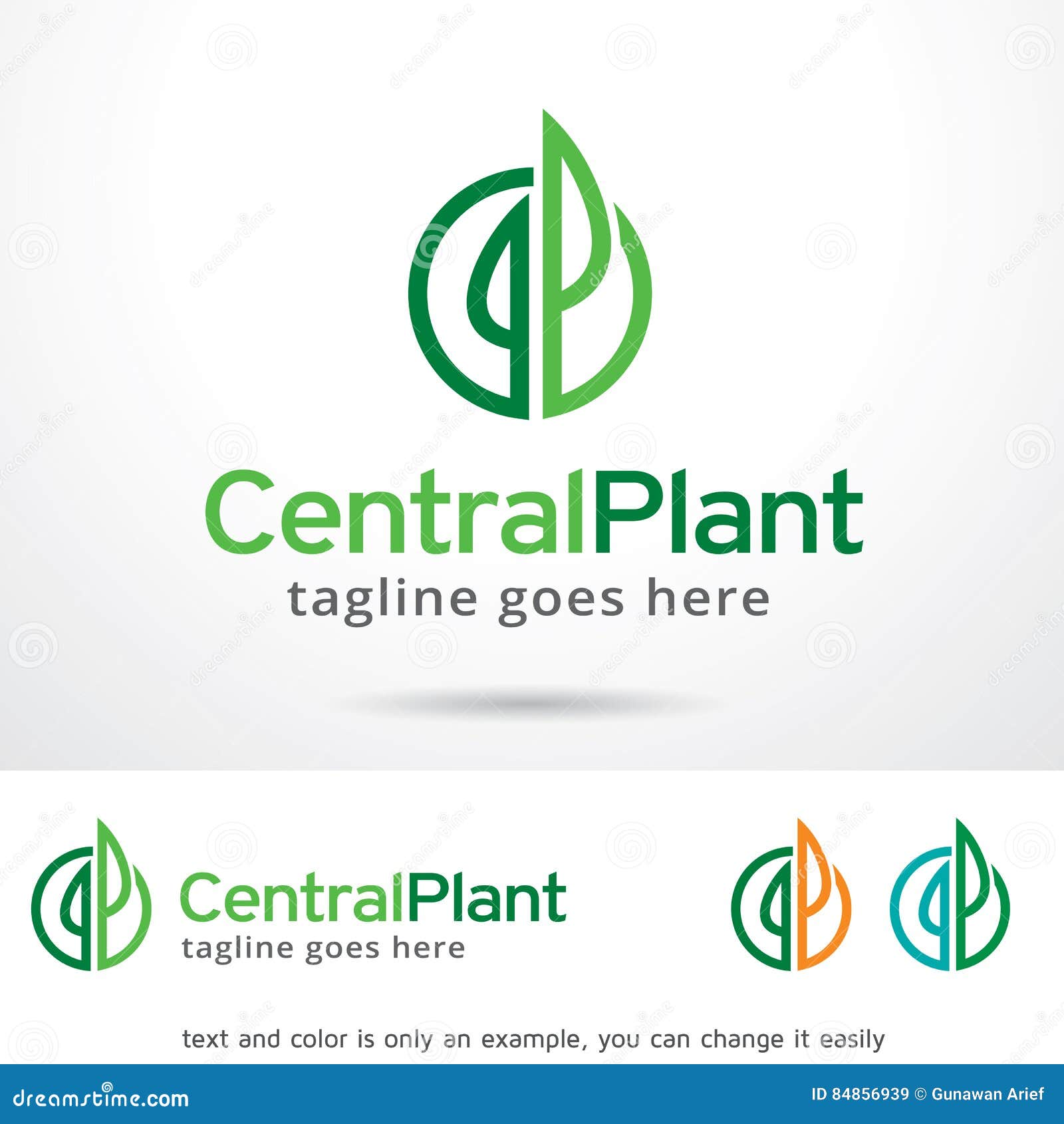 Zentrale Anlage Logo Template Design Vector Vektor Abbildung ...