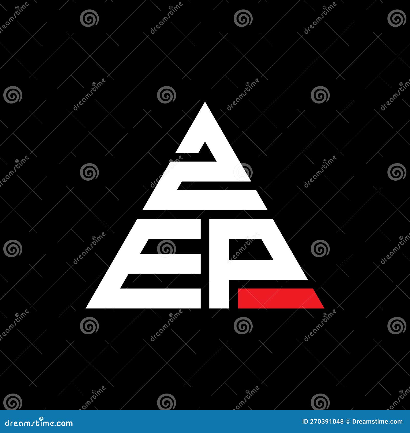 ZEP Triangle Letter Logo Design with Triangle Shape. ZEP Triangle Logo ...