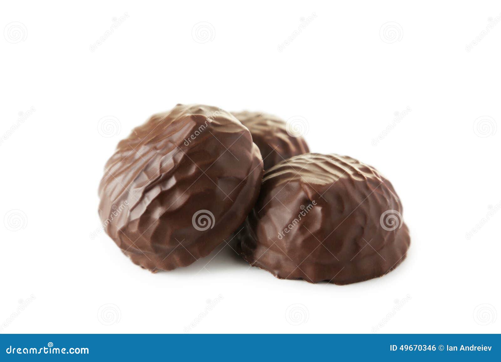 Zephyr in Chocolate Isolated on a White Stock Photo - Image of ...
