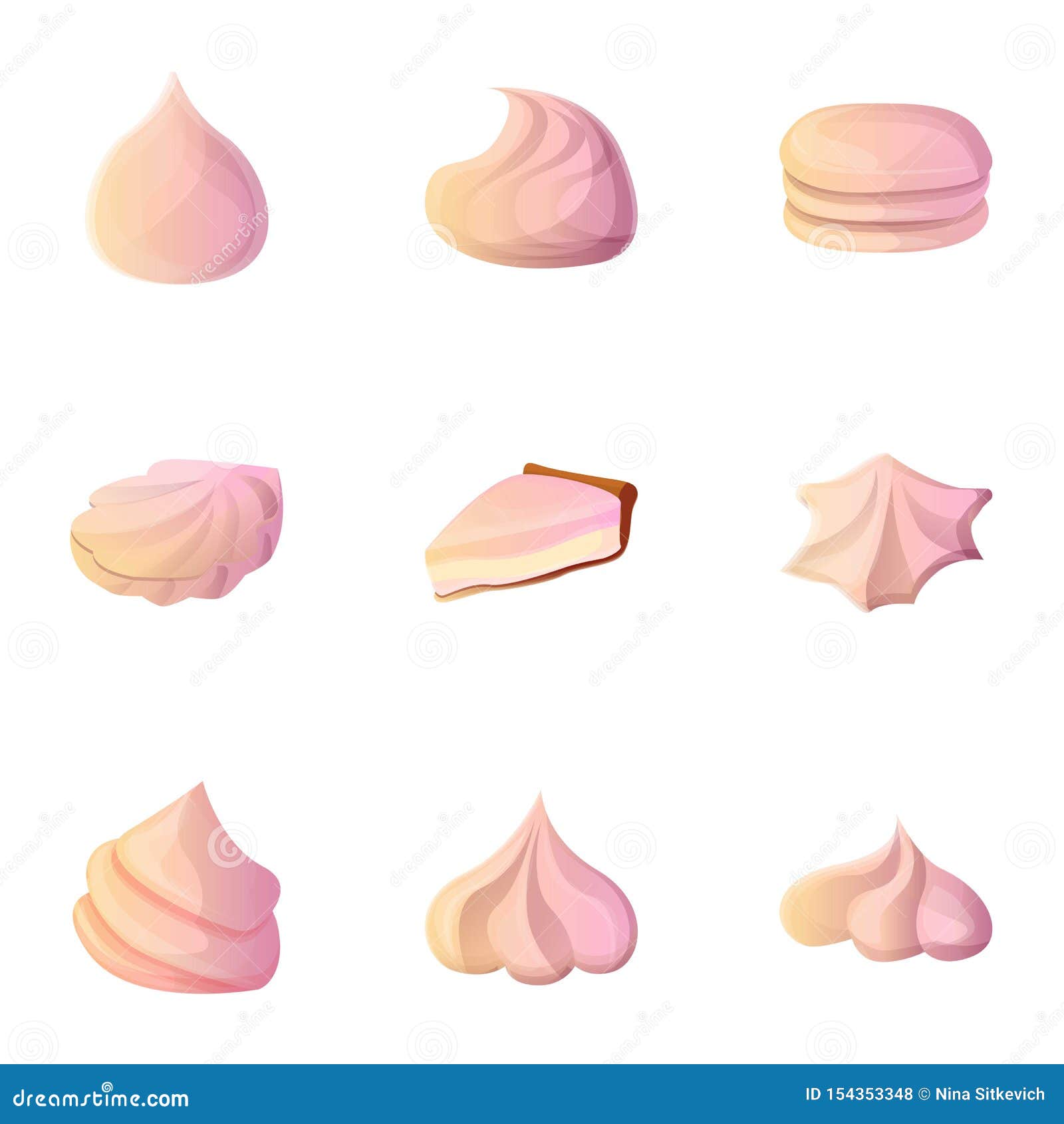 Zephyr Icon Set, Cartoon Style Stock Vector - Illustration of pleasure ...