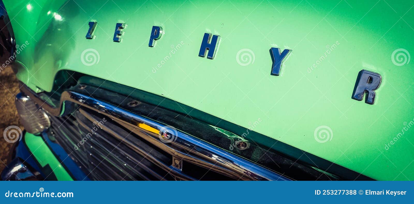 Zephyr Name Front Vintage Green Editorial Stock Photo - Image of green ...