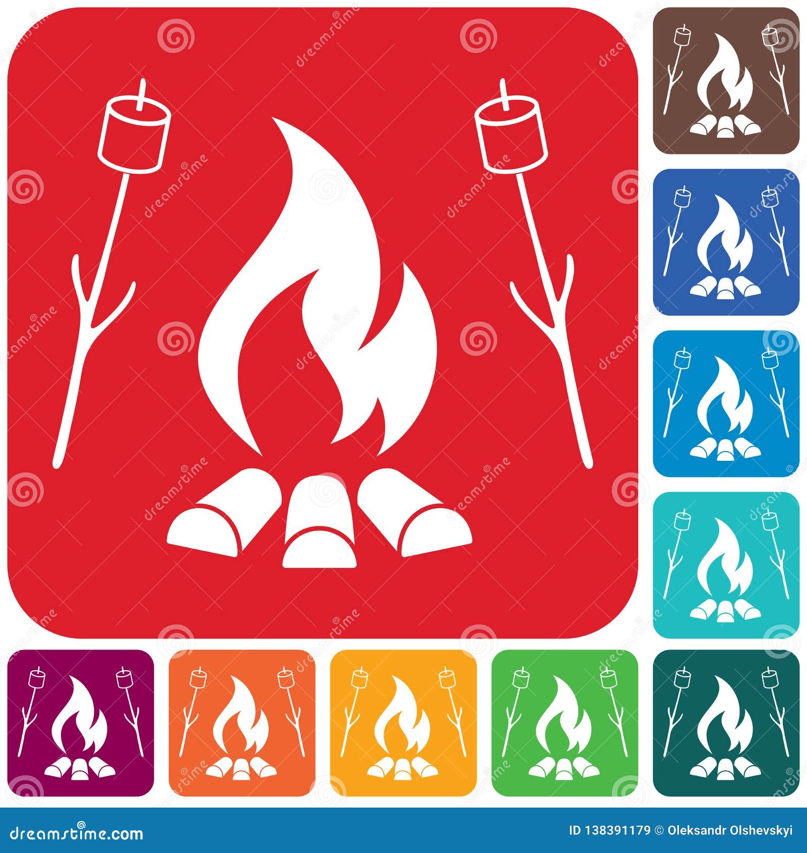 Zephyr on skewer icon stock vector. Illustration of zephyr - 138391179