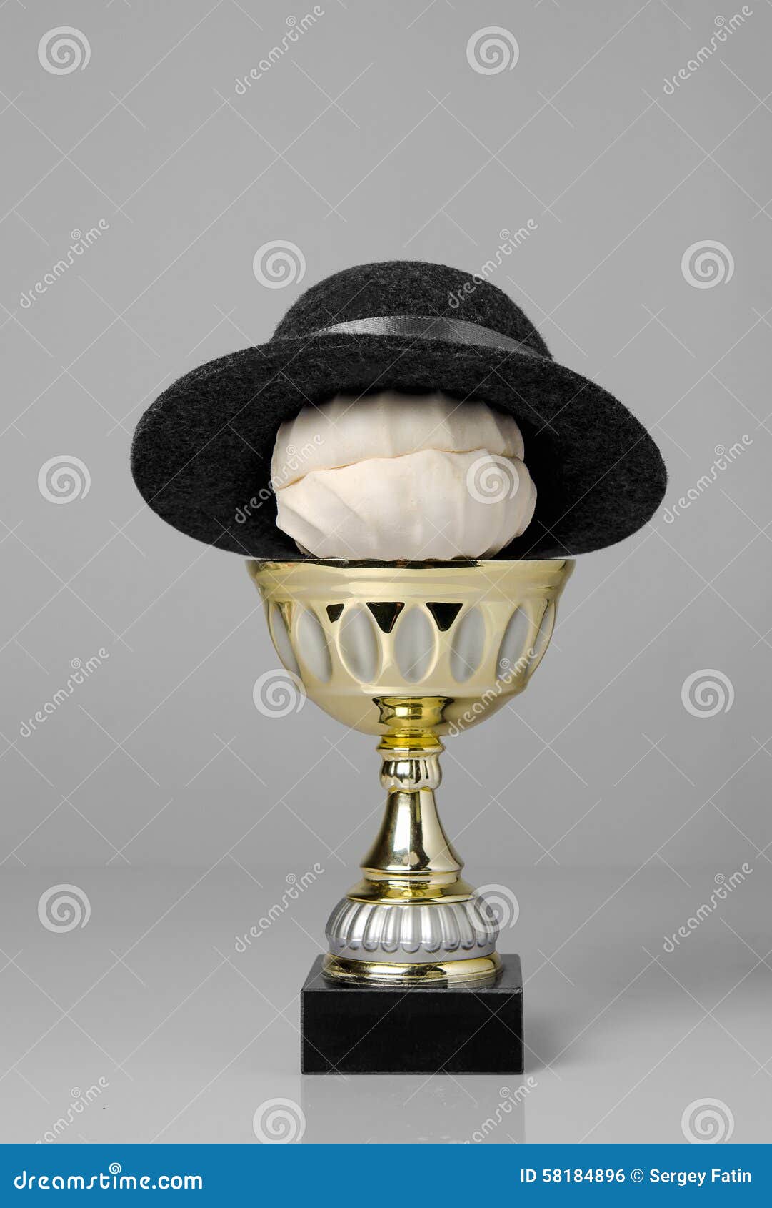 Zephyr winner in the hat stock photo. Image of game, marshmallow - 58184896