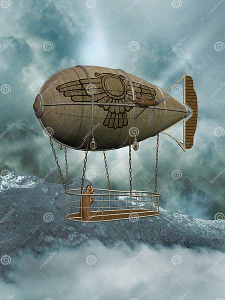 Zeppelin stock illustration. Illustration of digital - 17580260