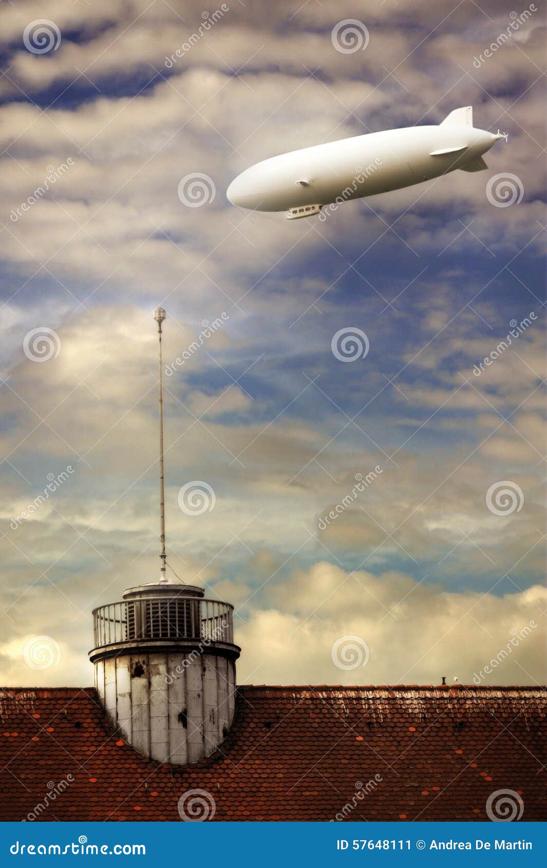 Zeppelin stock image. Image of business, transport, clouds - 57648111