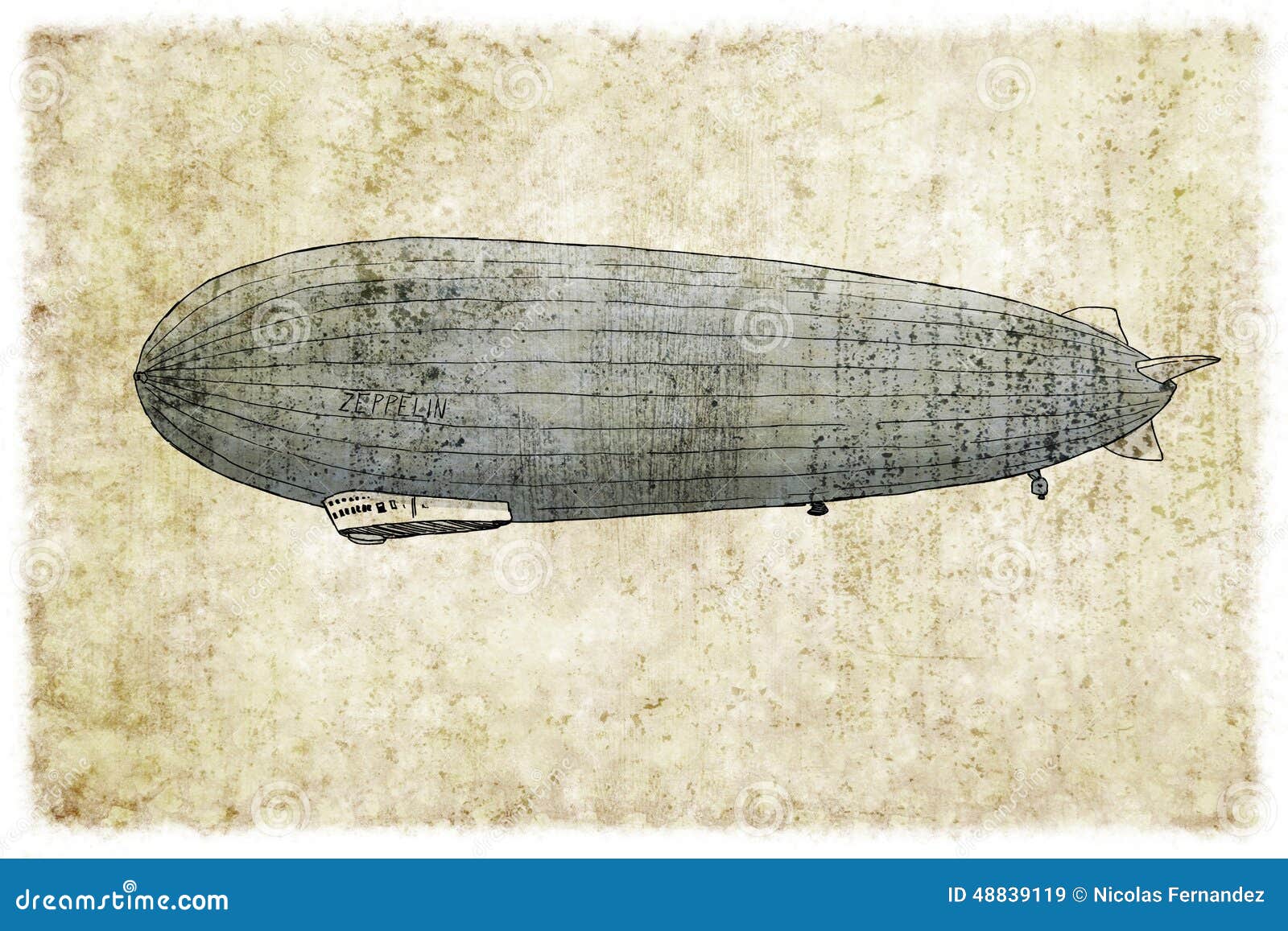 Zeppelin stock illustration. Illustration of soldier - 48839119