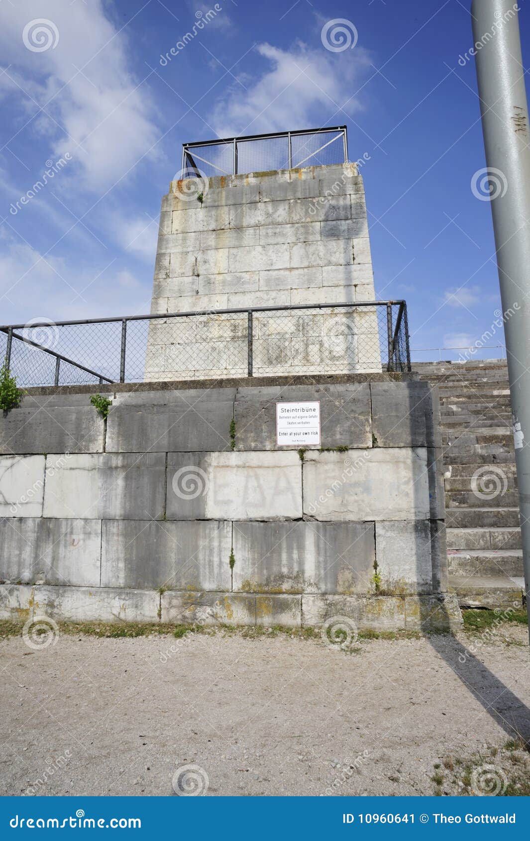 Zeppelin Field grandstand stock image. Image of historic - 10960641