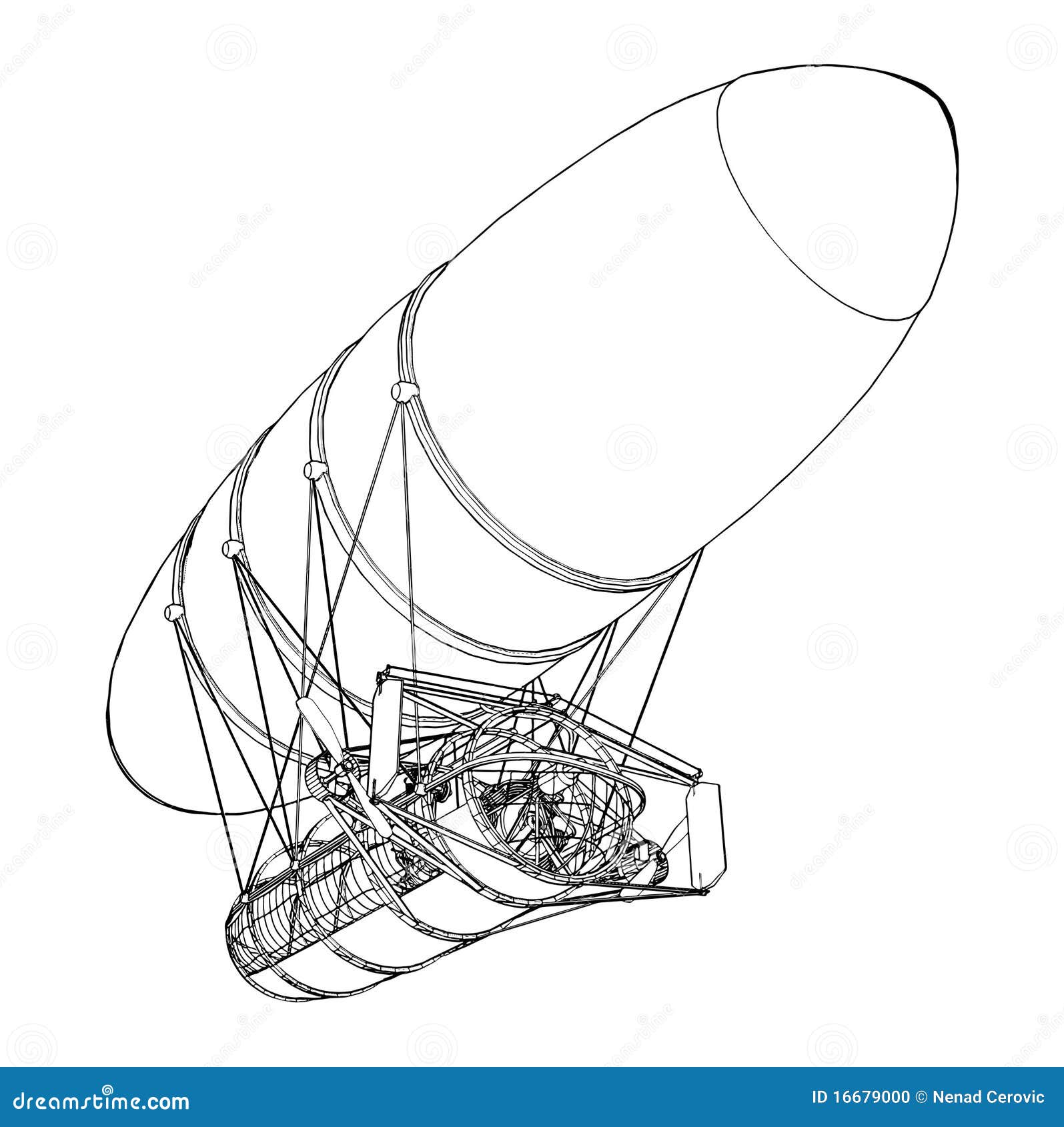 Zeppelin Vector Icon In 6 Different Modern Styles. Black, Two Colored ...