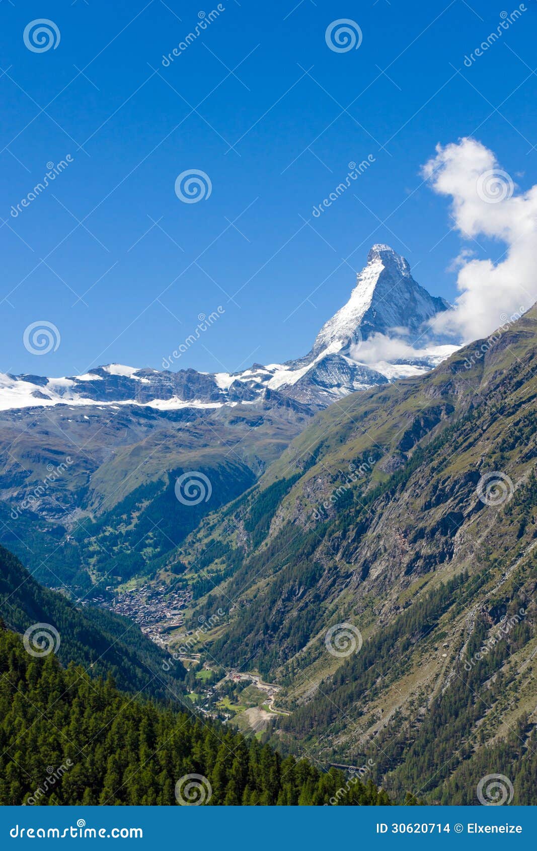 The Zermatt Valley in Switzerland Stock Photo - Image of swiss, alps ...