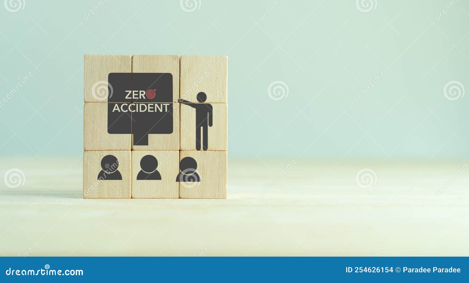 Zero Accident and Work Safety Concept. Stock Photo - Image of safety ...