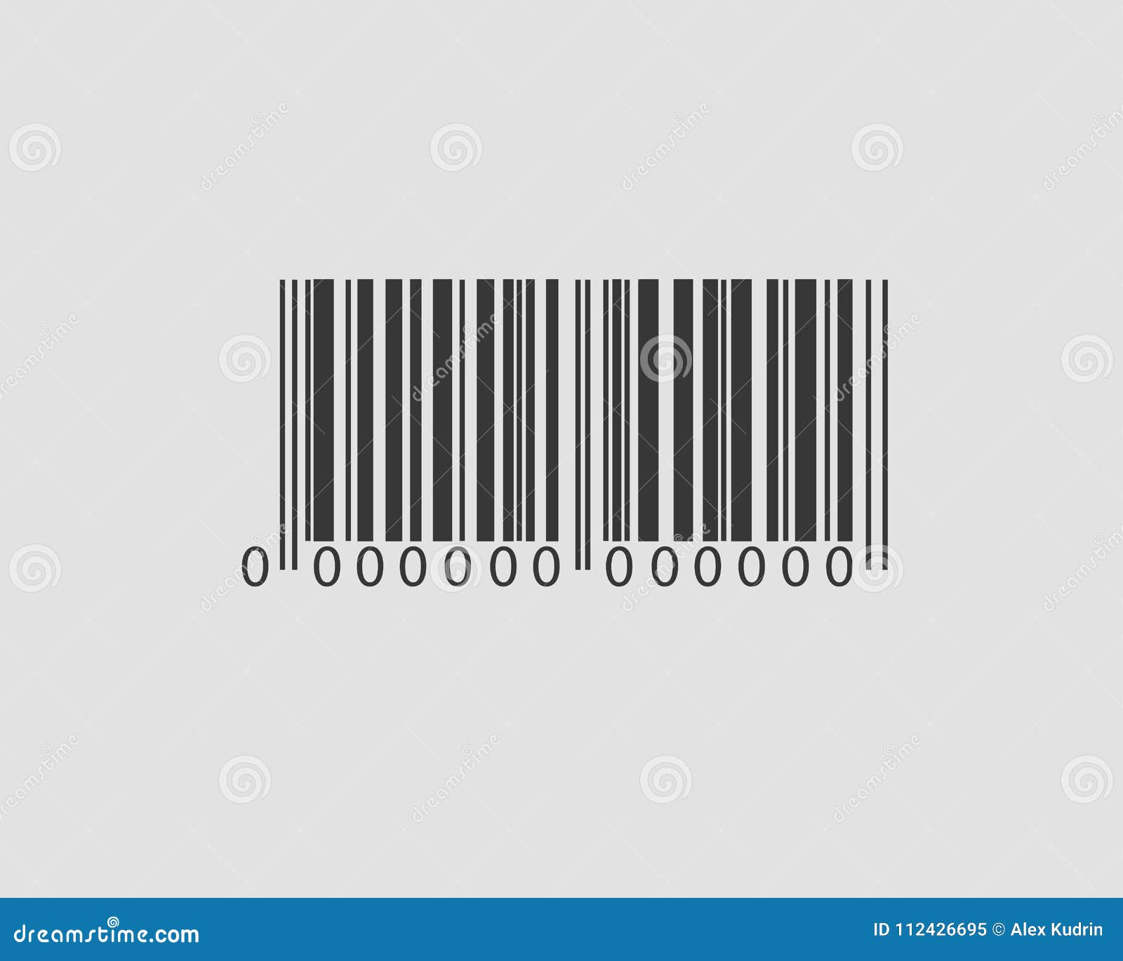 Zero bar code stock vector. Illustration of element - 112426695