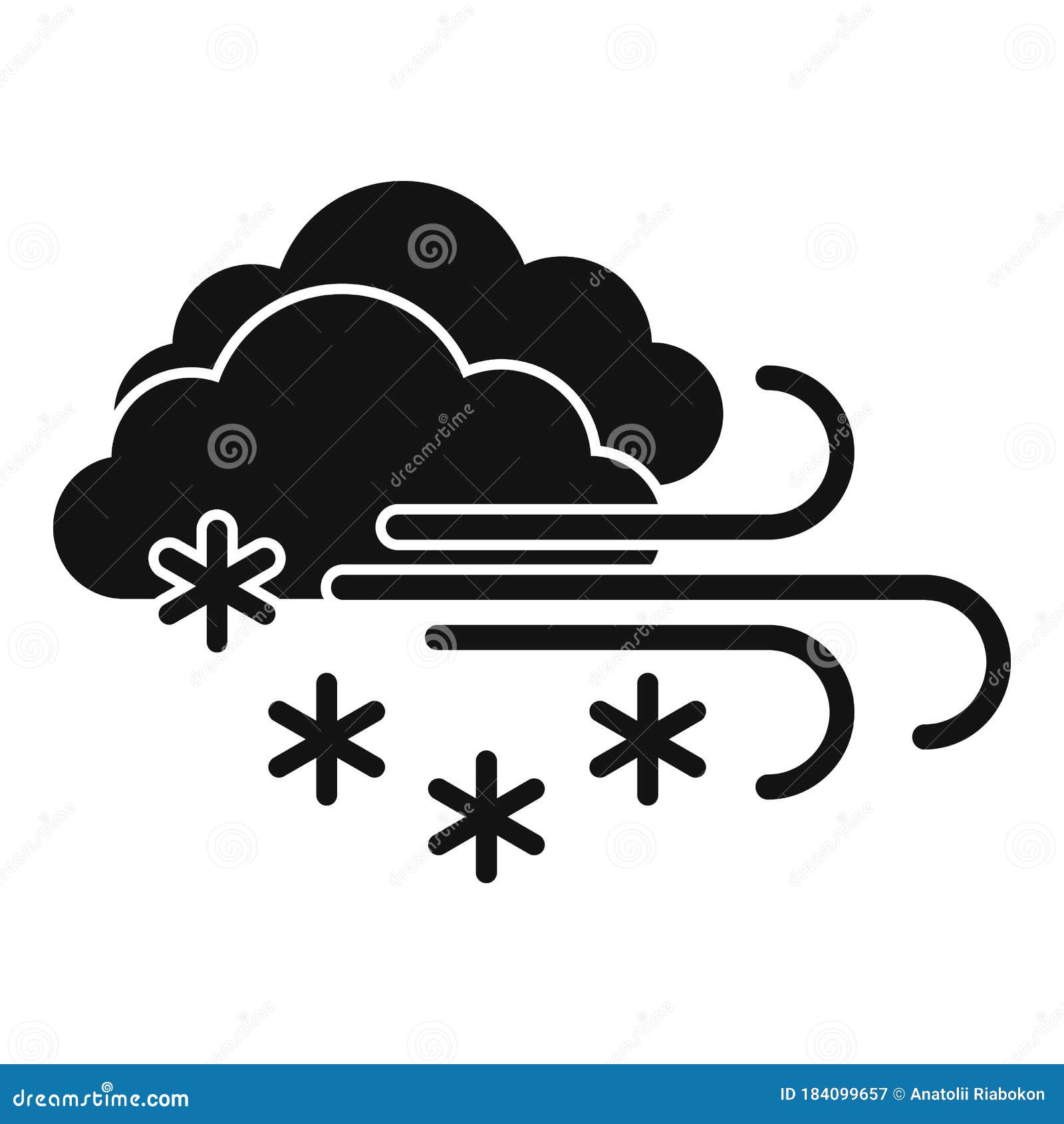 Zero Blizzard Icon, Simple Style Stock Vector - Illustration of canopy ...