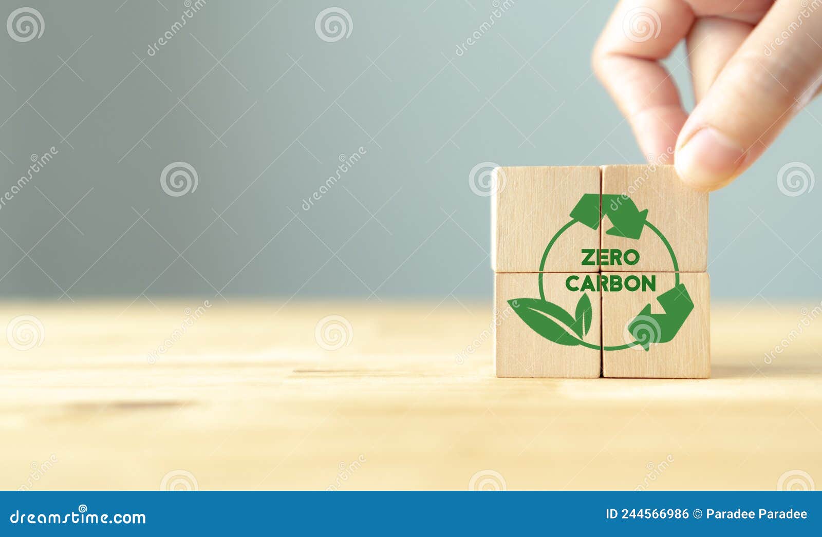 Zero Carbon And Net Zero Emissions Concept. Carbon Neutral. Climate ...