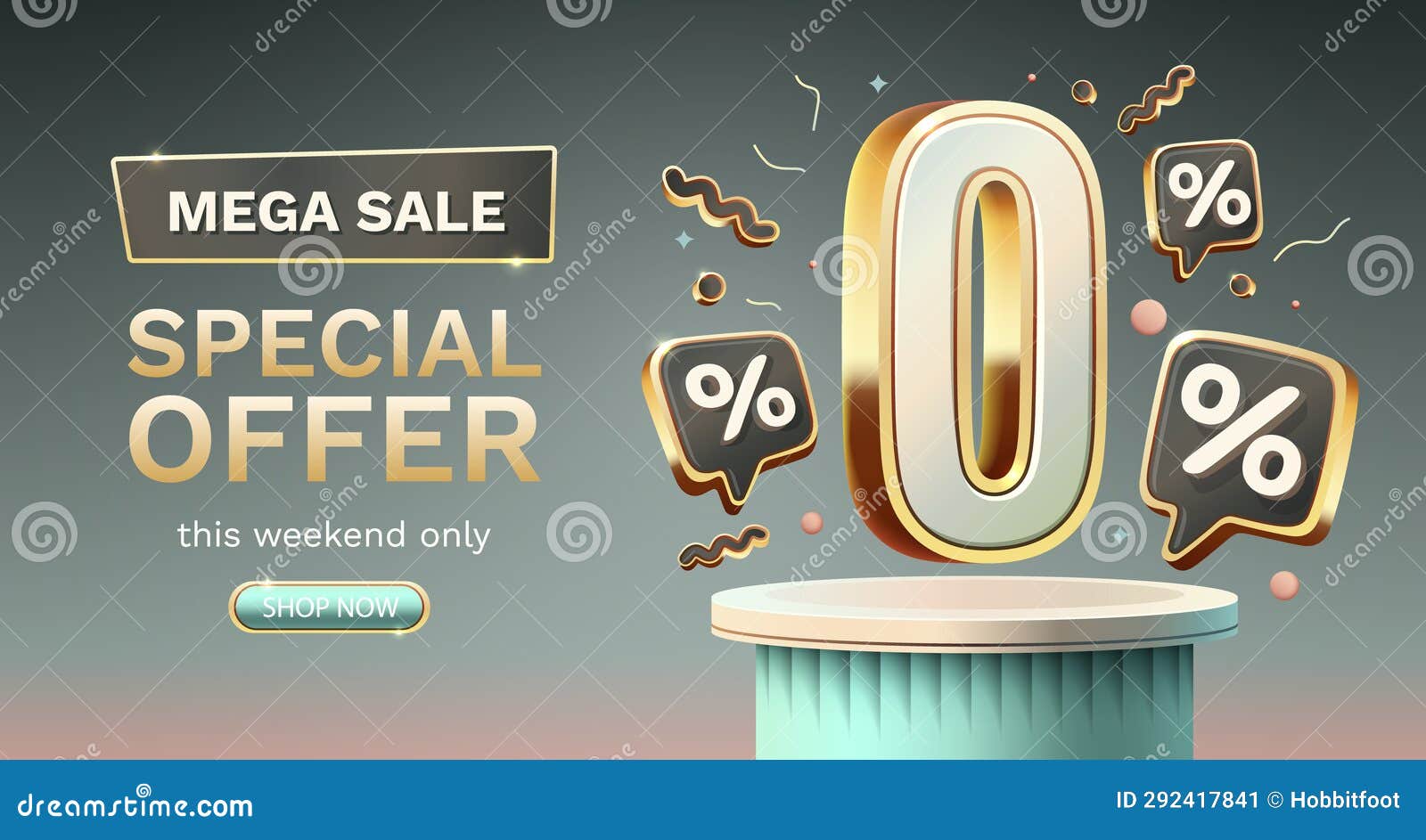 Zero Commission, Limited Offer, Zero Percent. Sign Board Promotion ...