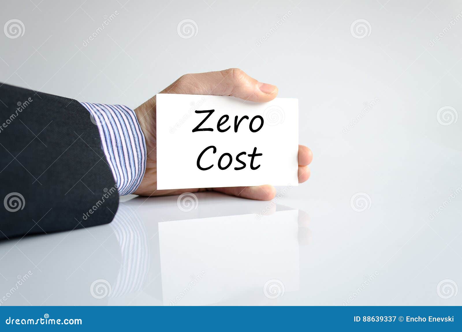 Zero cost text concept stock image. Image of cost, isolated - 88639337