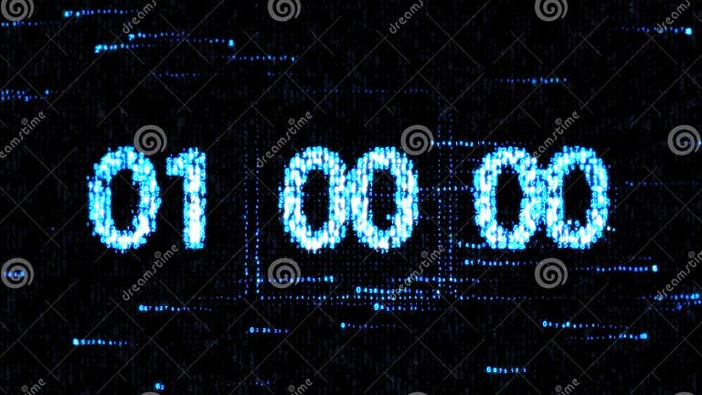 Zero Countdown. the Countdown on the Computer Screen. Clocks are Set at ...