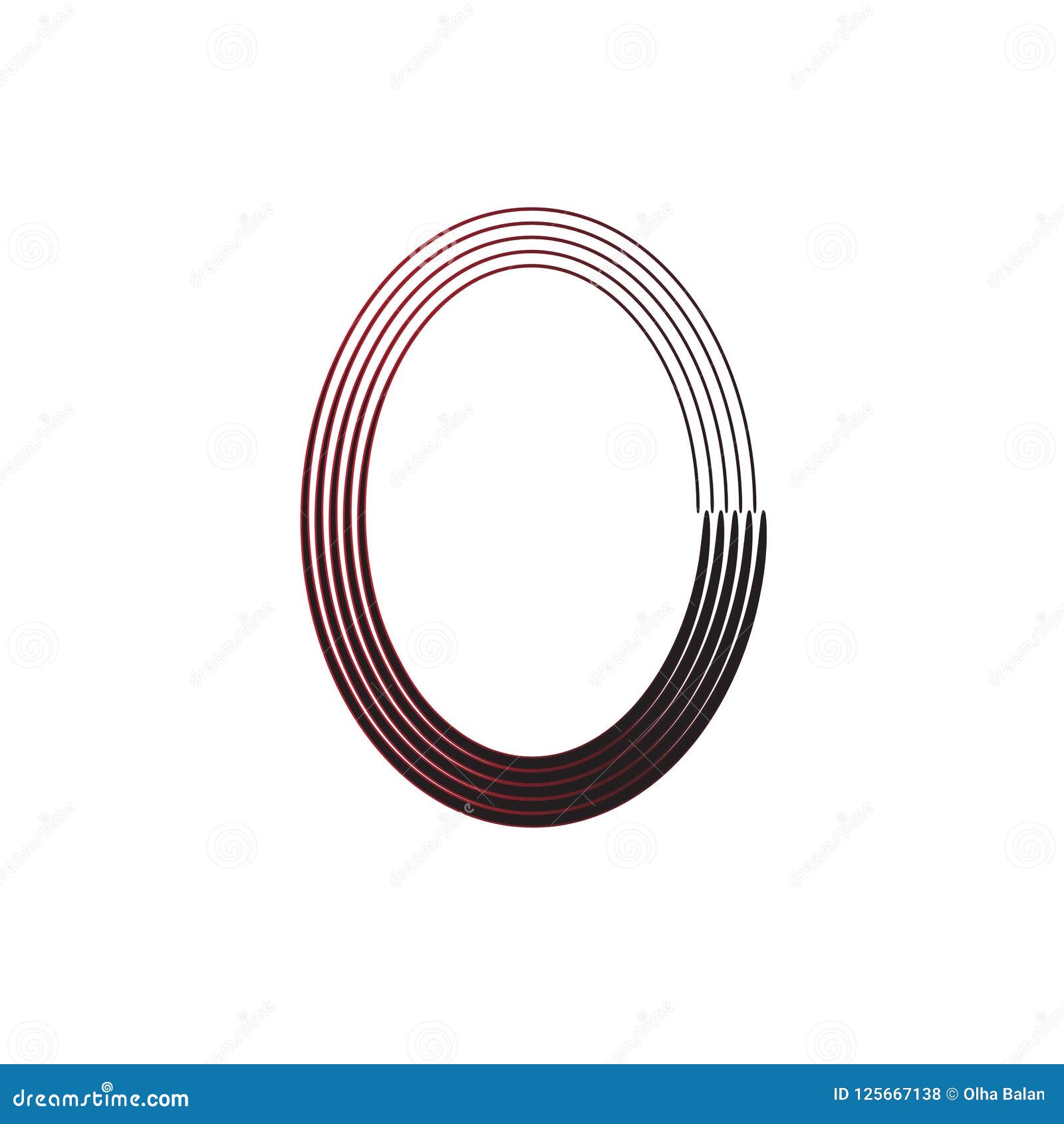 Zero Design stock vector. Illustration of empty, background - 125667138