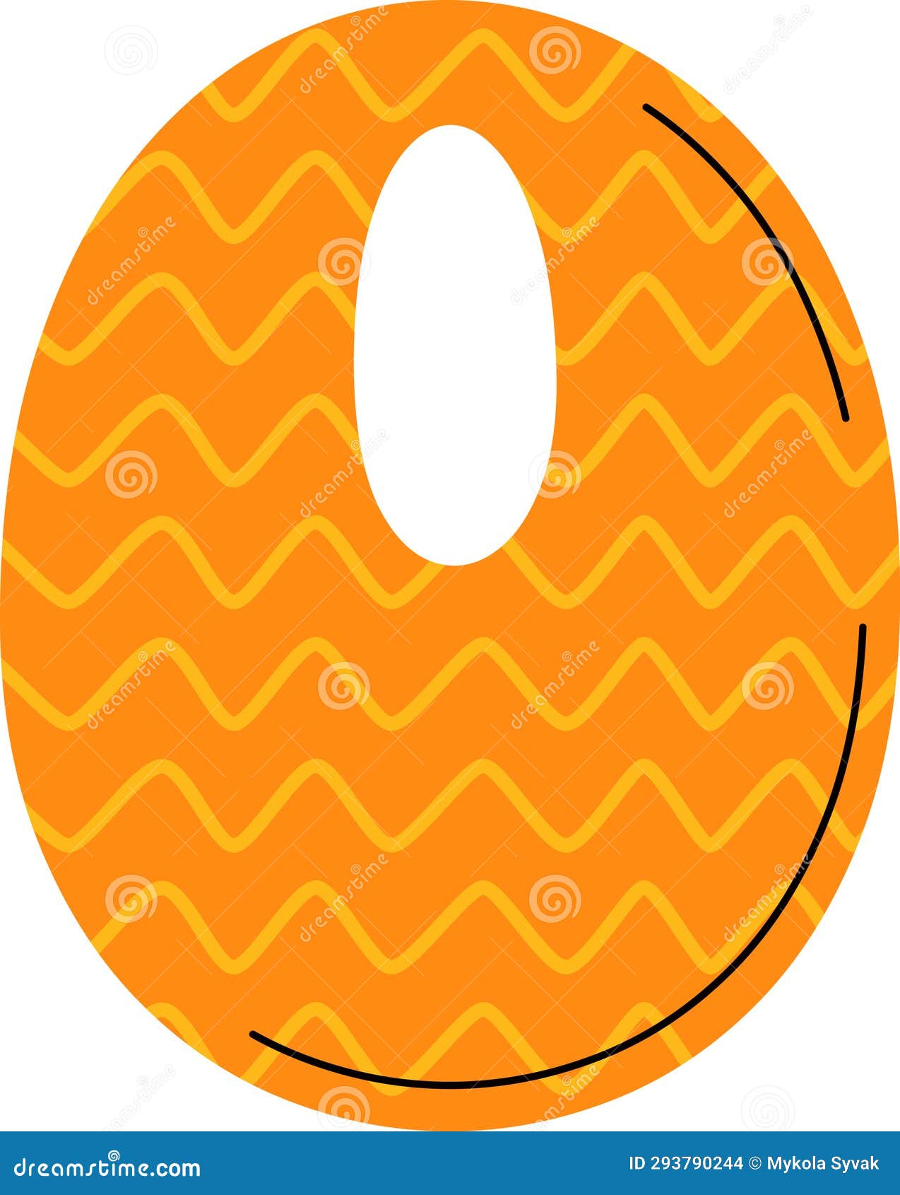 Zero Digit Cartoon Font stock vector. Illustration of school - 293790244