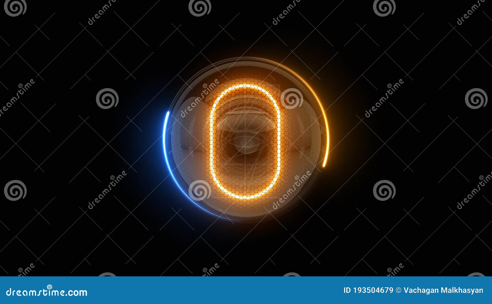 Zero Digit Location Icon Vector | CartoonDealer.com #204623302