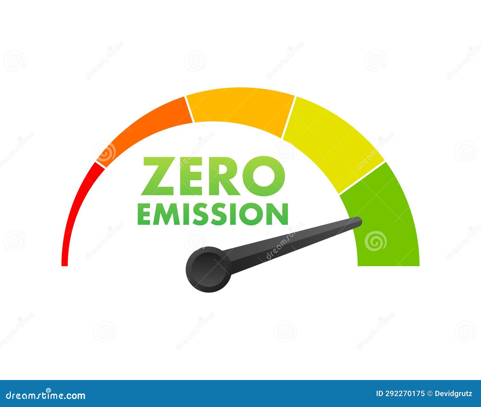 Speedometer Zero Speed Indication Dashboard Vector Illustration ...