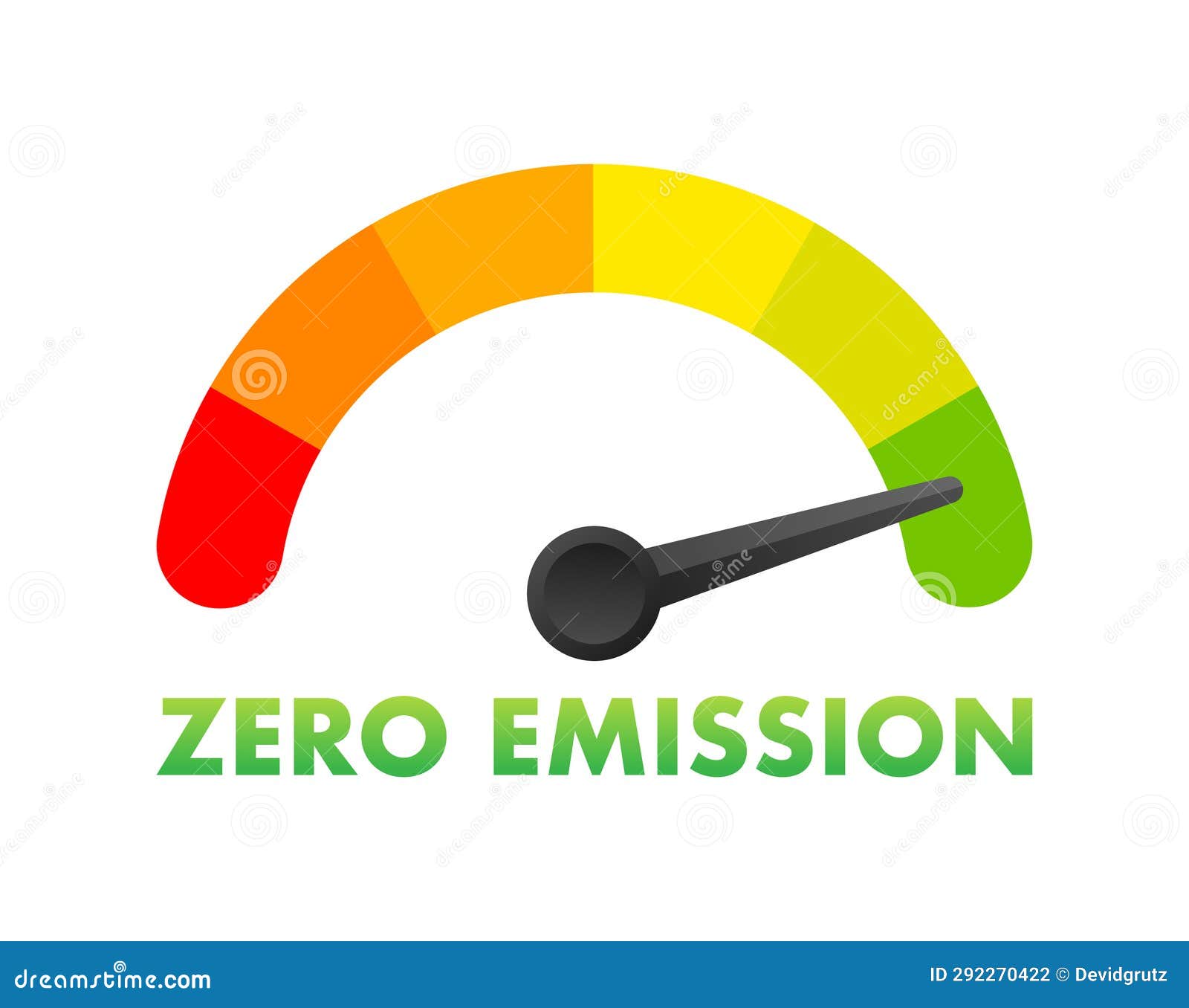 Speedometer Zero Speed Indication Dashboard Vector Illustration ...