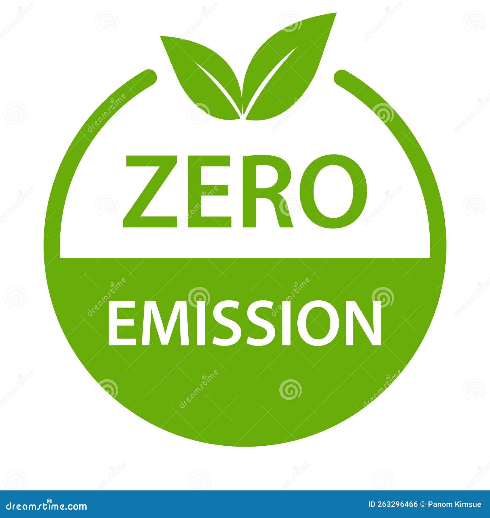 Zero Emission Icon Vector CO2 Neutral Green Sign for Your Web Site ...