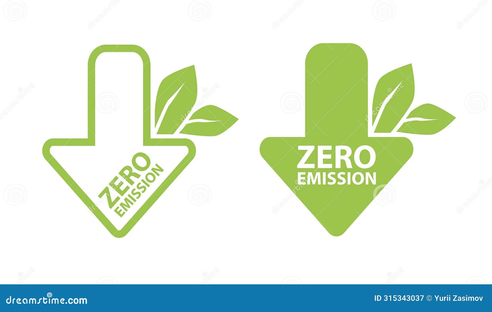Zero Emission. Net Zero Label Stamp Design Leaves Zero Emission Carbon ...