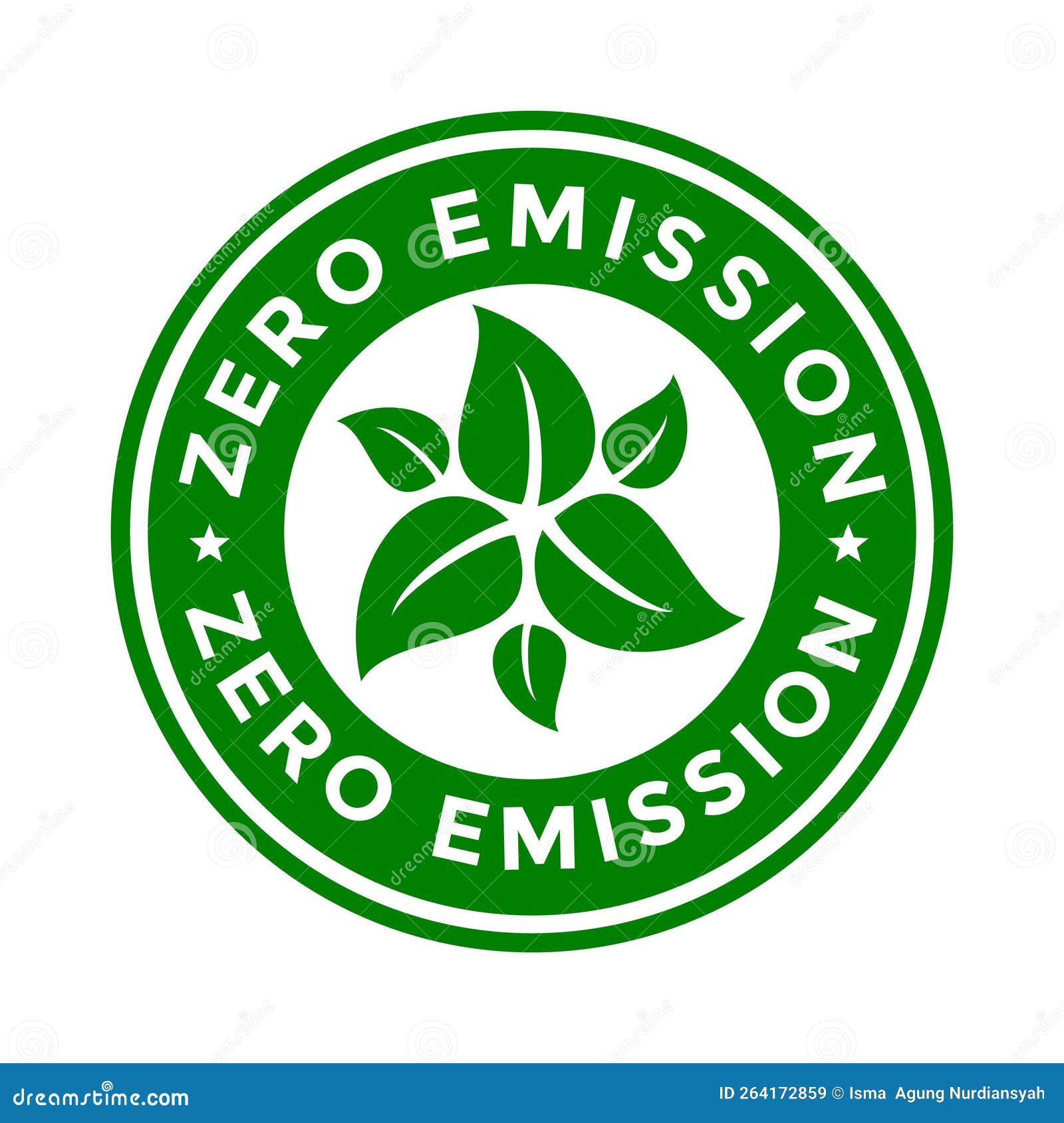 Zero Emission Vector Badge Template Stock Vector - Illustration of ...