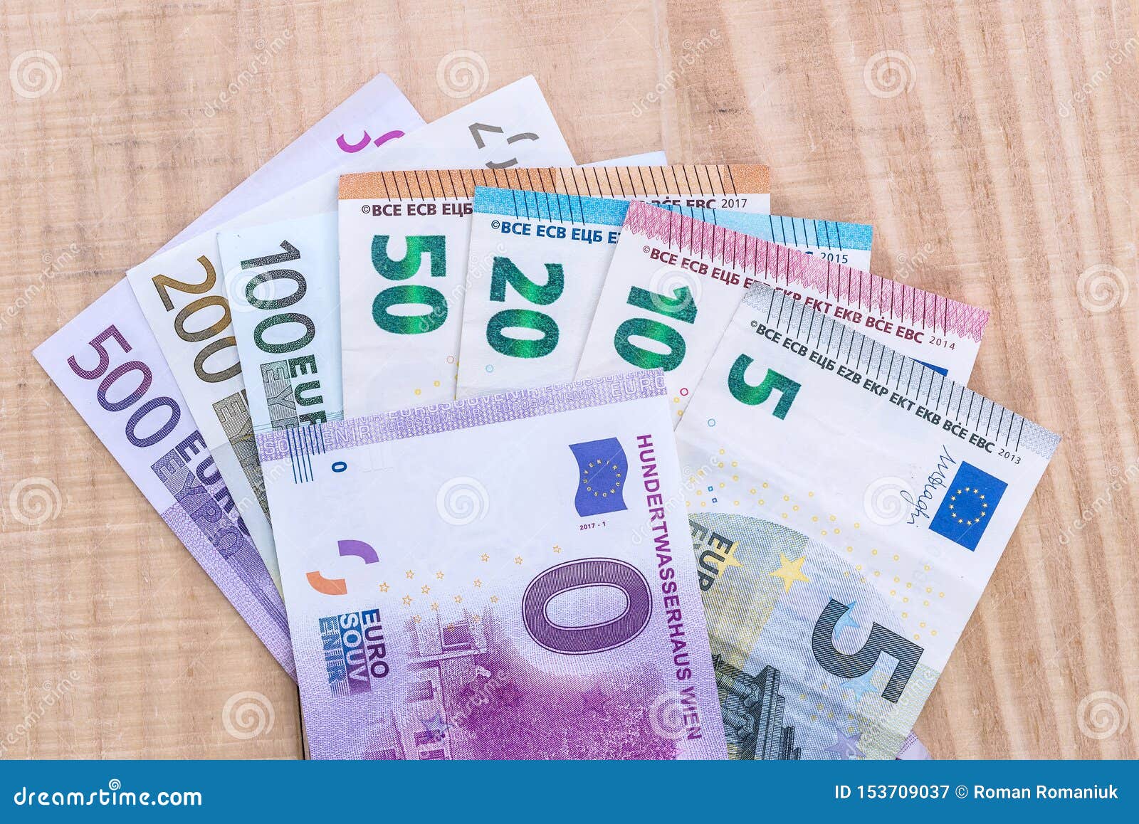 Zero Euro Souvenir with Colorful Euro Banknotes Stock Image - Image of ...