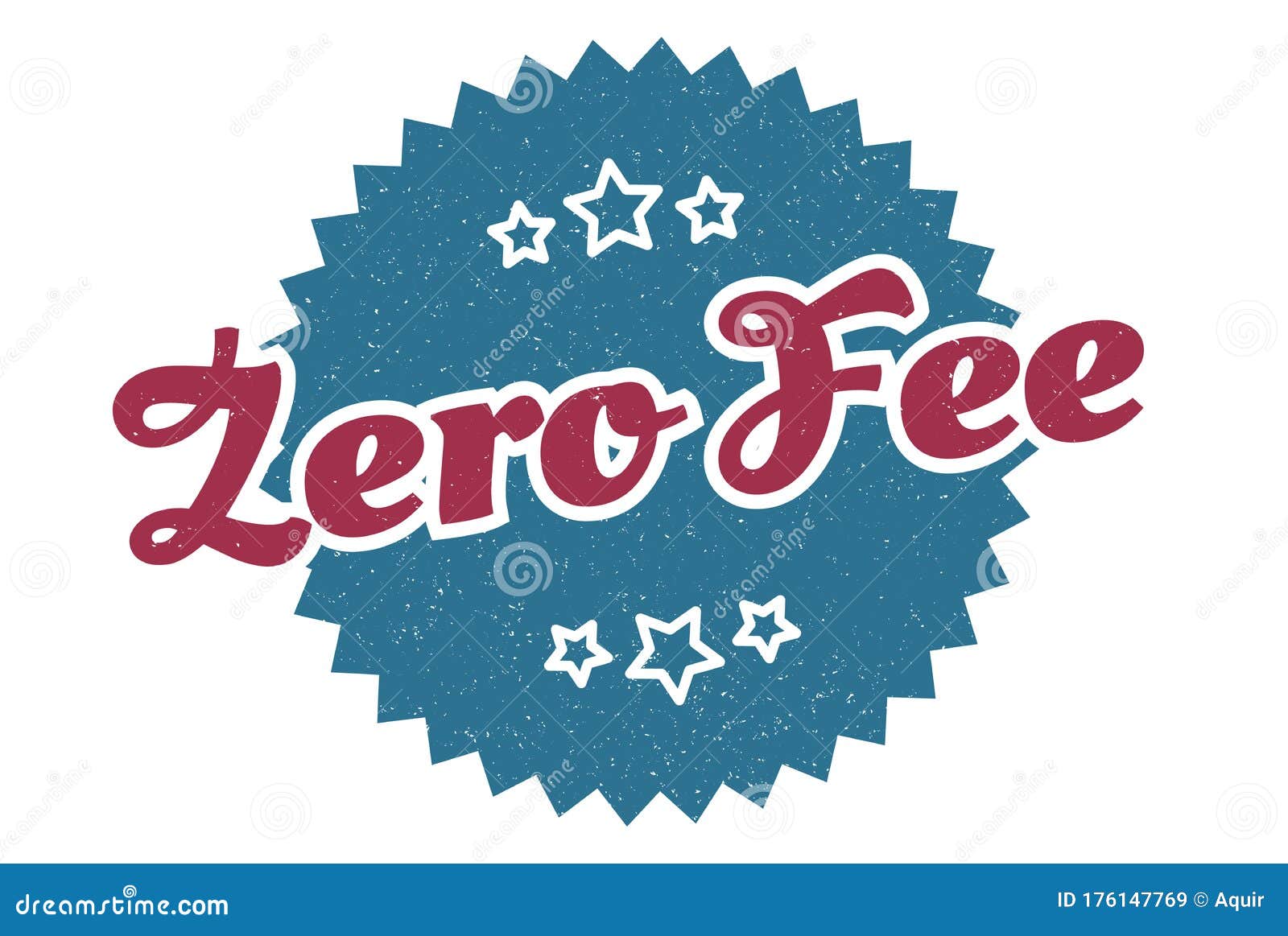 Zero Fee Sign. Zero Fee Vintage Retro Label Stock Vector - Illustration ...