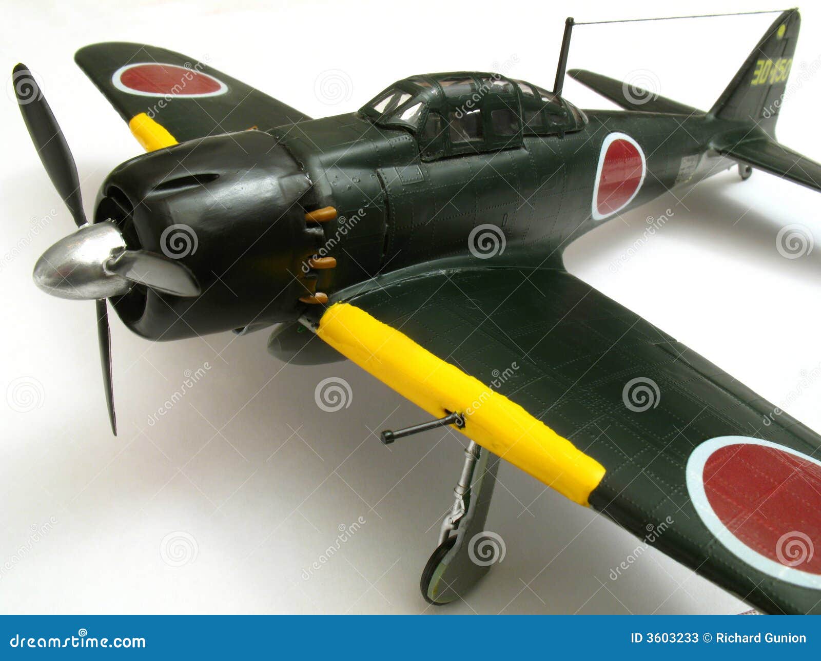 Zero Fighter Plane Model stock image. Image of landing - 3603233