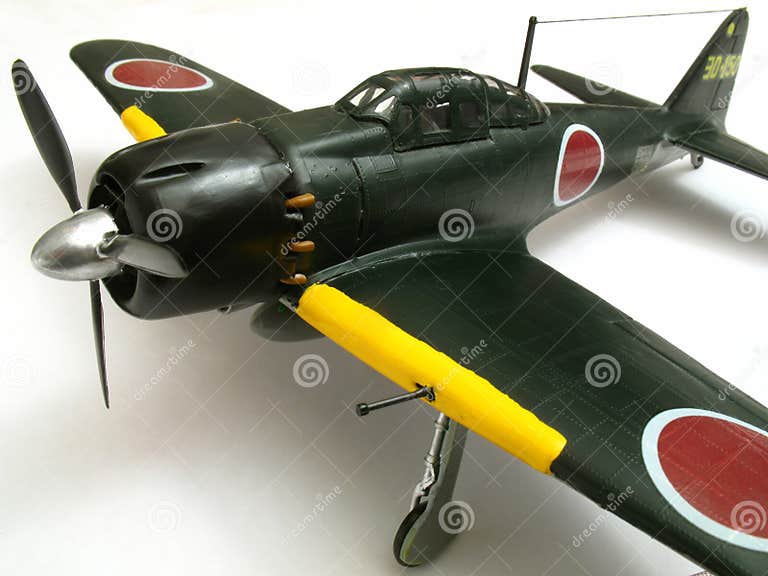 Zero Fighter Plane Model stock image. Image of landing - 3603233