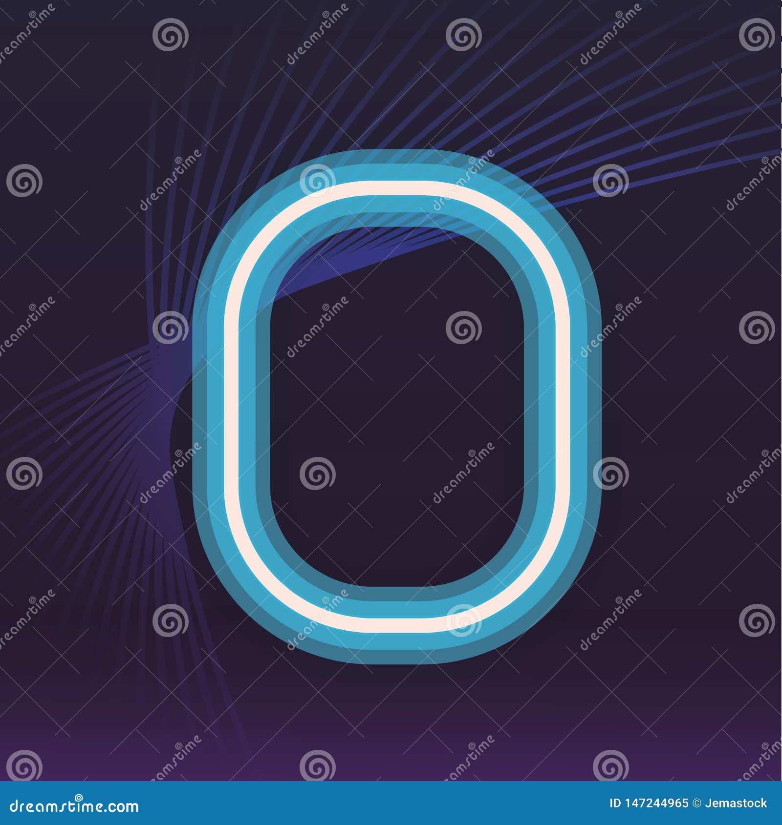 Zero font number stock vector. Illustration of design - 147244965