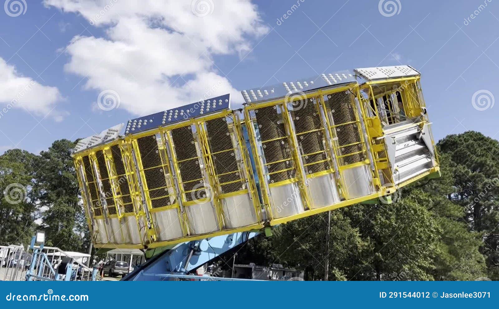 Zero gravity ride stock footage. Video of fair, festival - 291544012