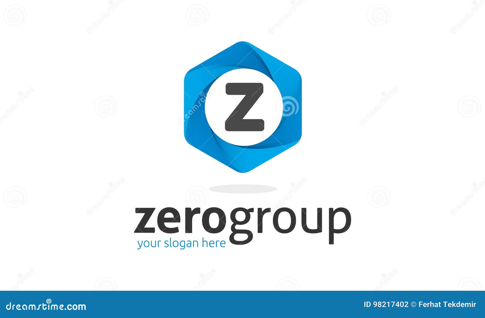 Zero Group Logo stock illustration. Illustration of modern - 98217402