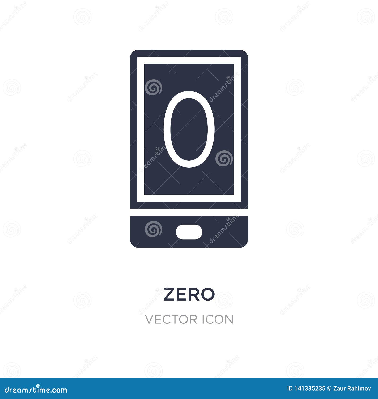 Zero Icon on White Background. Simple Element Illustration from ...