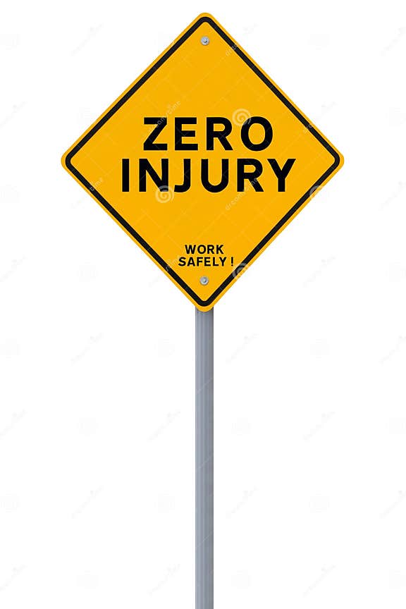 Zero Injury Reminder stock image. Image of isolated, background - 25223353