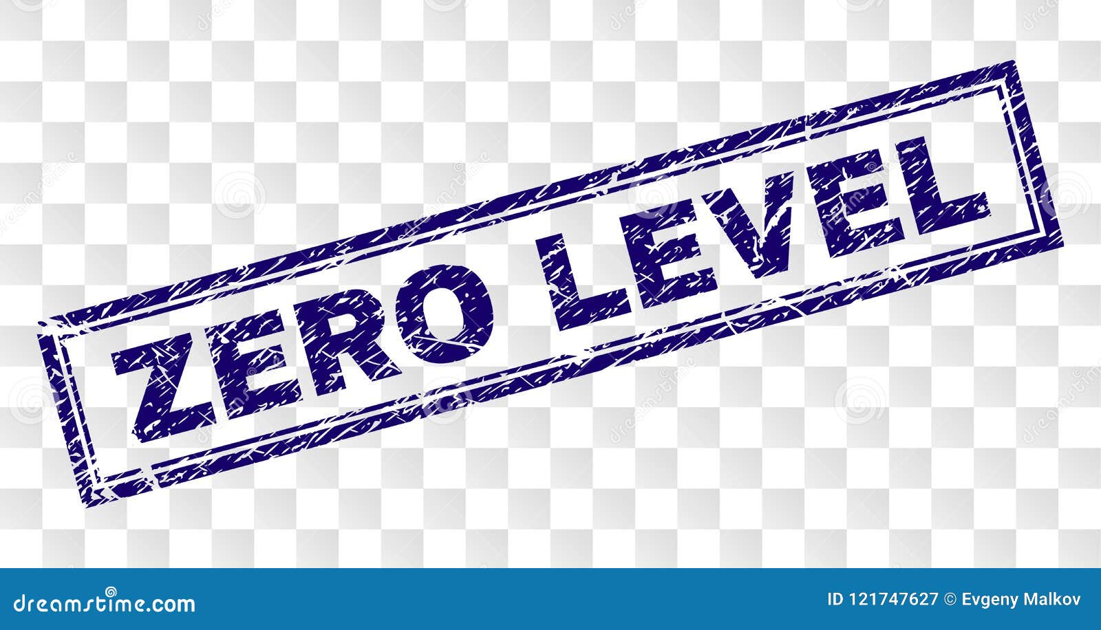 Scratched ZERO LEVEL Rectangle Stamp Stock Vector - Illustration of ...