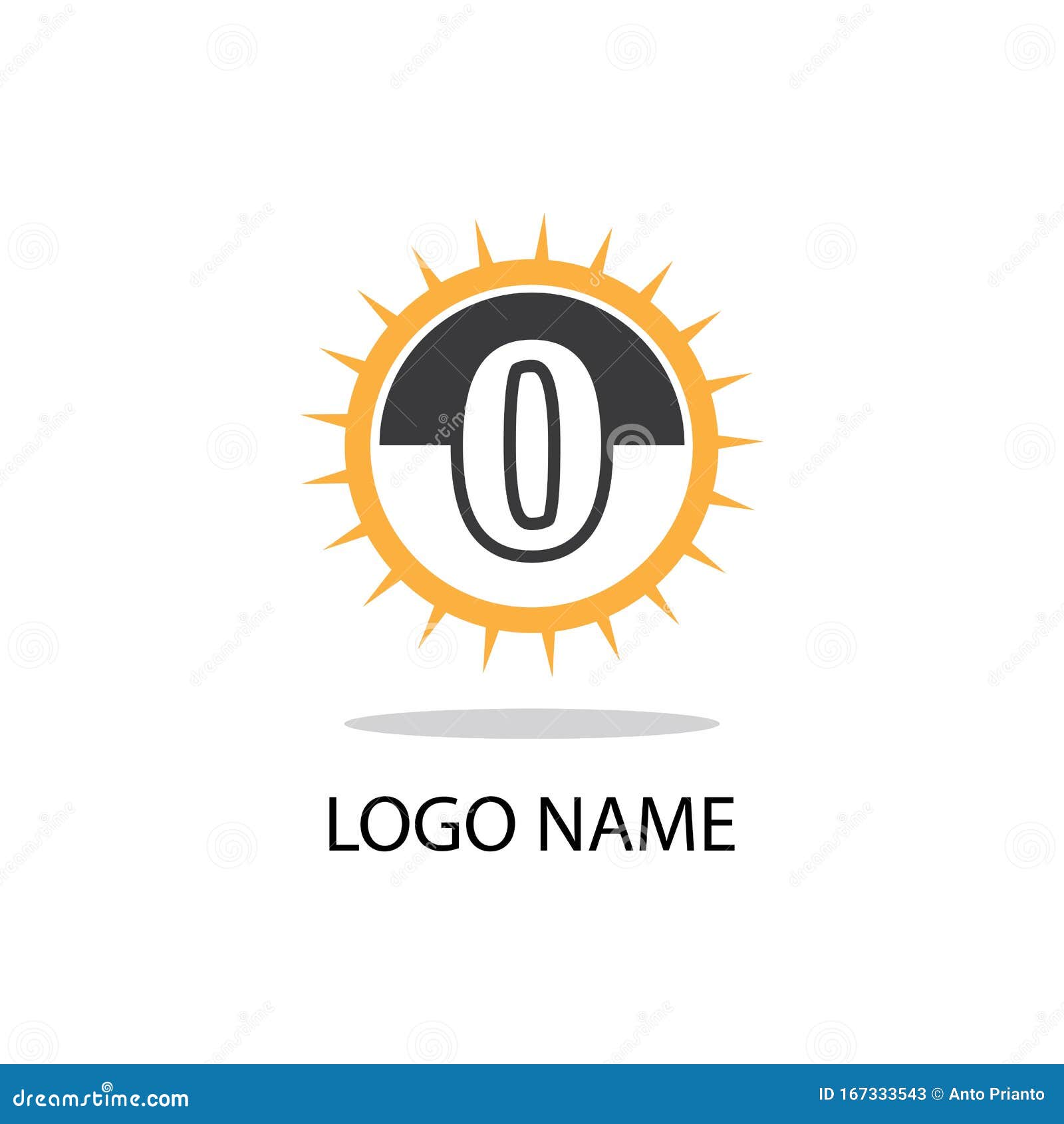 Zero Logo Vector Design Illustration Stock Vector - Illustration of ...