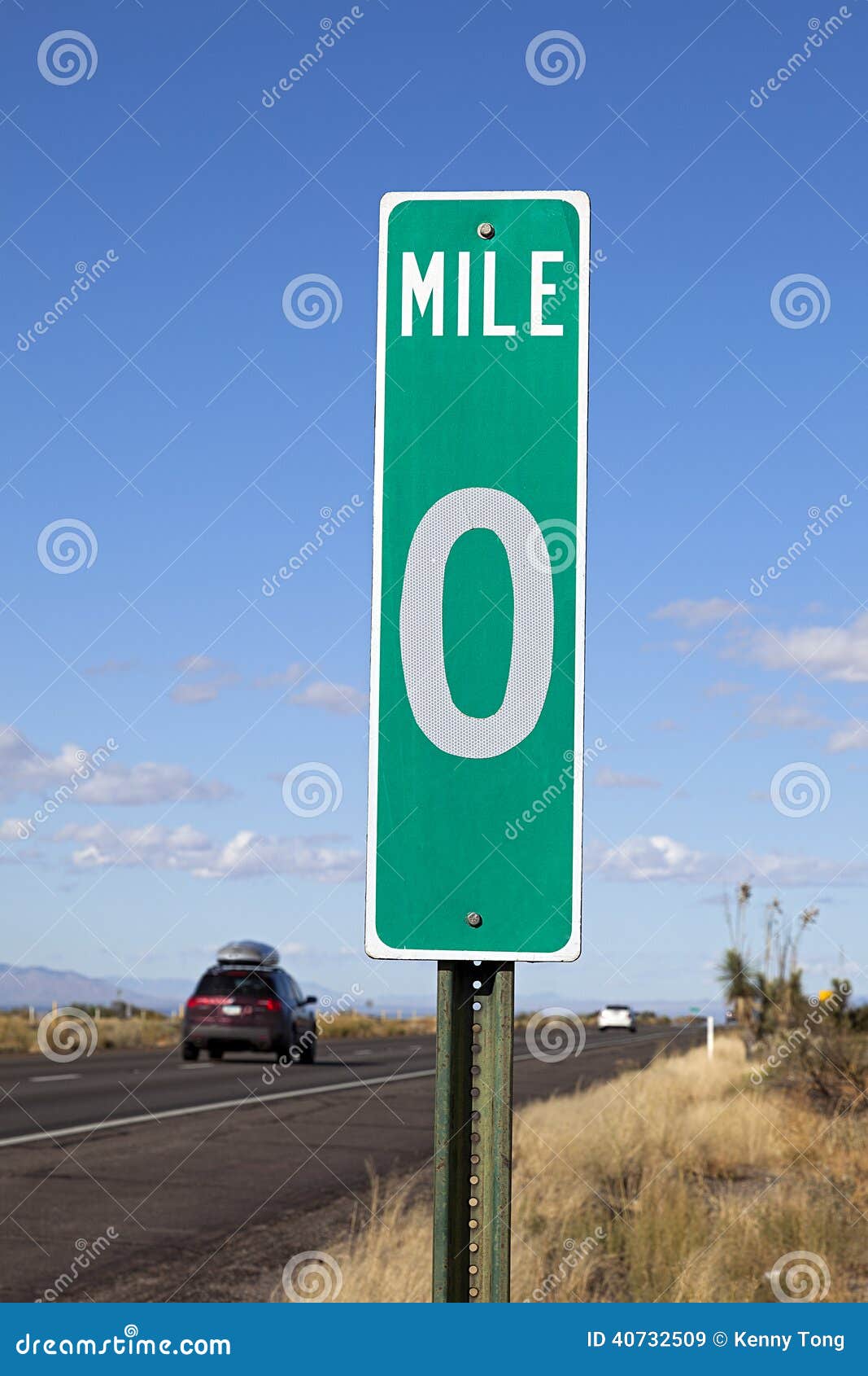Zero Mile Road Sign stock image. Image of green, guidepost - 40732509