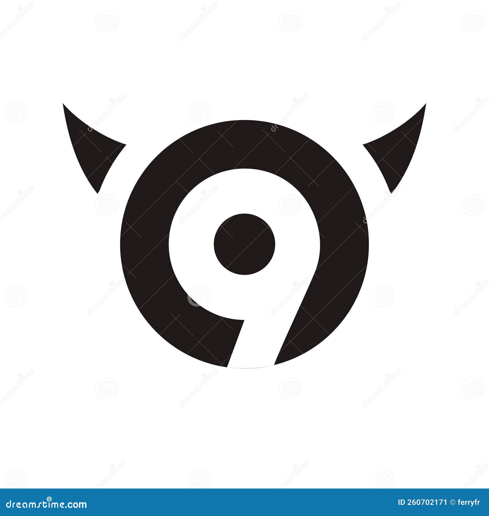 Zero Nine Evil Devil 09 Logo Stock Image - Image of evil, logo: 260702171